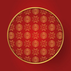Chinese round frame pattern circle Royalty Free Vector Image