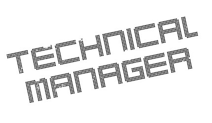 Technical manager rubber stamp Royalty Free Vector Image