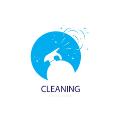 Cleaner logo Royalty Free Vector Image - VectorStock
