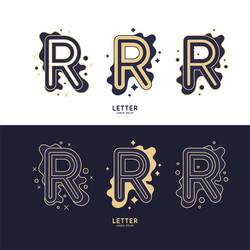 R Letter Design Tattoo