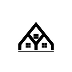 Group home resident symbol logo Royalty Free Vector Image