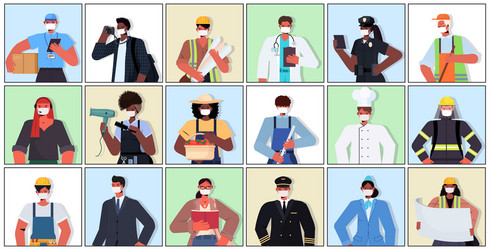Different professions Royalty Free Vector Image