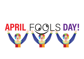 Cartoon character with april fools day Royalty Free Vector