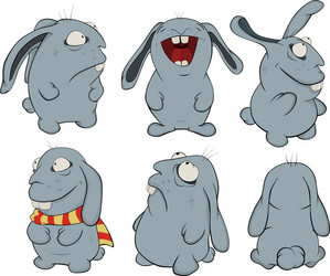 Blue Rabbit Clipart Vector Images (over 250)