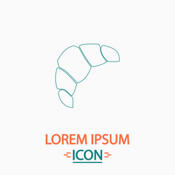 Croissant computer symbol Royalty Free Vector Image