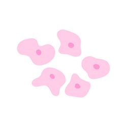 Human stem cell icon for medical design Royalty Free Vector