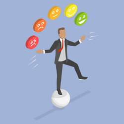 Emotional control concept self regulation Vector Image