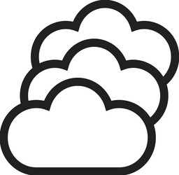 Multiple Cloud Icon Vector Images (over 160)