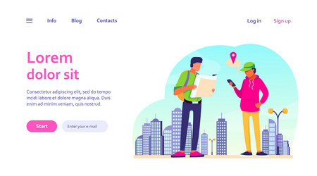 Looking for location people locations Royalty Free Vector