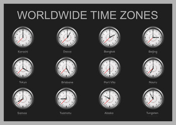 World Timezone Vector Images (over 270)