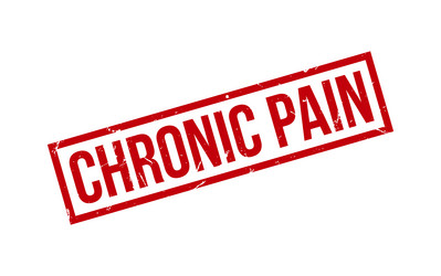 Chronic pain rubber stamp seal Royalty Free Vector Image