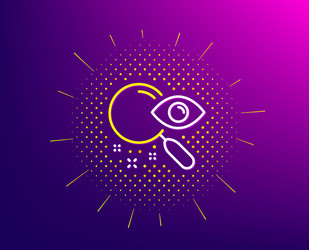 Search line icon find document sign minimal Vector Image