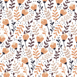 Seamless autumn background Royalty Free Vector Image