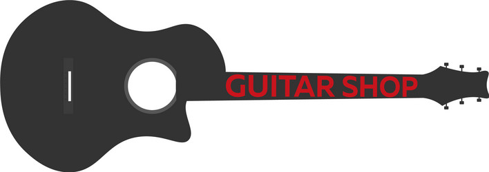 Guitar lessons school flat Royalty Free Vector Image
