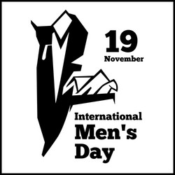 November international mens day icon simple style Vector Image