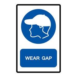 Wear gap symbol sign isolate on white background Vector Image