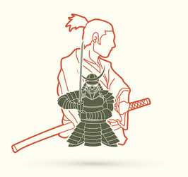 Samurai Outline Vector Images (over 2,300)