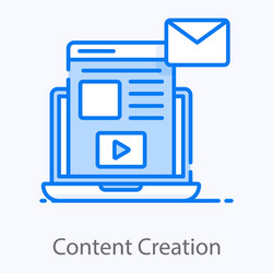 Content creation Royalty Free Vector Image - VectorStock