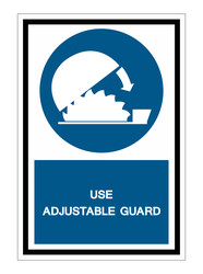Symbol use adjustable guard isolate on white Vector Image