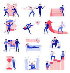 Time management horizontal banner Royalty Free Vector Image