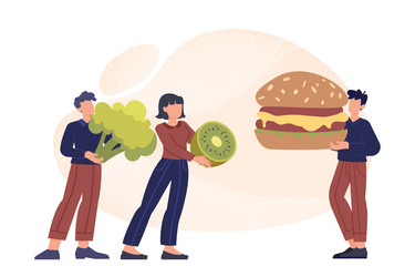 Healthy Food Vs Unhealthy Vector Images (over 240)