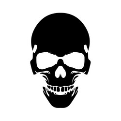 Anatomically correct human skull death Royalty Free Vector