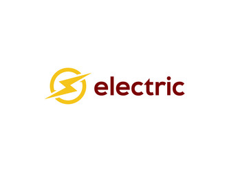 Flash thunderbolt energy power logo design Vector Image