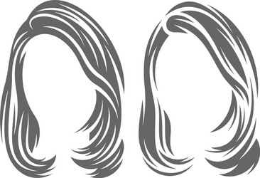 Hairstyle logo design template hair salon Vector Image