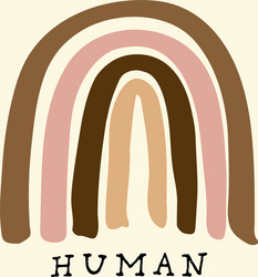 Human skin tone rainbow Royalty Free Vector Image