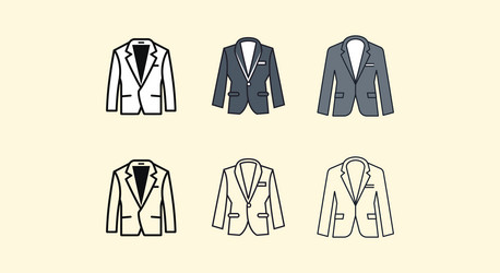 Mens blazer pack Royalty Free Vector Image - VectorStock