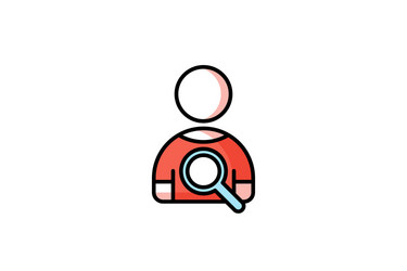 2d customizable inclusive recruitment line icon Vector Image