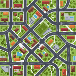 Top view roofs Royalty Free Vector Image - VectorStock
