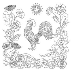 Tangled Sun Coloring Page