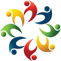 Humanity logo template Royalty Free Vector Image