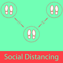 Foot symbol marking standing position Royalty Free Vector