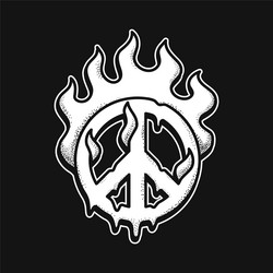 Peace Symbol Groovy Vector Images (over 850)