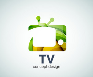 Tv logo template Royalty Free Vector Image - VectorStock