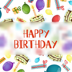 Colorful birthday background Royalty Free Vector Image