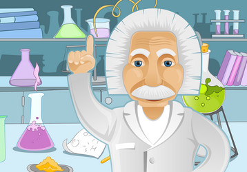 Albert einstein portrait Royalty Free Vector Image