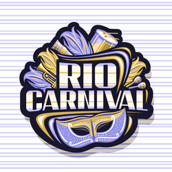 Logo for rio carnival Royalty Free Vector Image