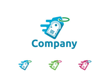 Portable toilet rental logo Royalty Free Vector Image