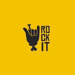 Rock festival poster flyer Royalty Free Vector Image