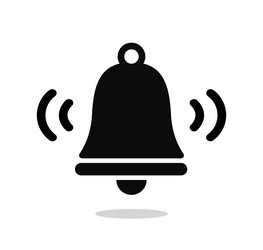 Simple bell icon Royalty Free Vector Image - VectorStock