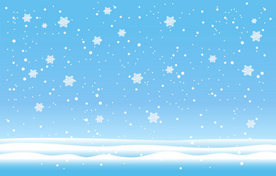 Snowflakes and winter background Royalty Free Vector Image