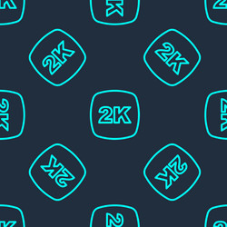 Green line 2k ultra hd icon isolated seamless Vector Image