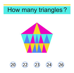 How many circles are there math game for kids Vector Image