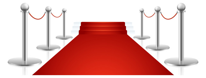 Red carpet celebrities formal event banner Vector Image
