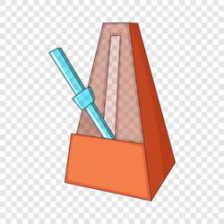 Classic metronome icon cartoon style Royalty Free Vector