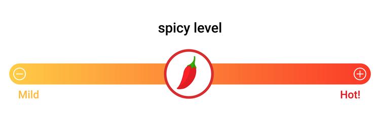 Food spicy level pepper Royalty Free Vector Image