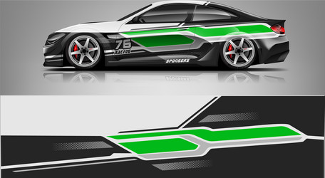 Wrap car design theme template Royalty Free Vector Image